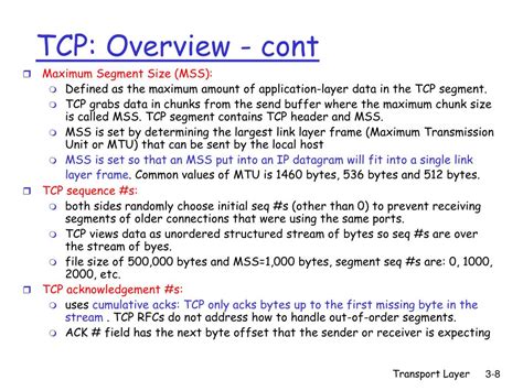 Ppt Transport Layer Outline Powerpoint Presentation Free Download