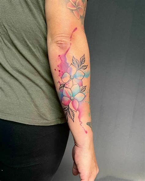 Watercolor Flower Tattoo Images Best Flower Site