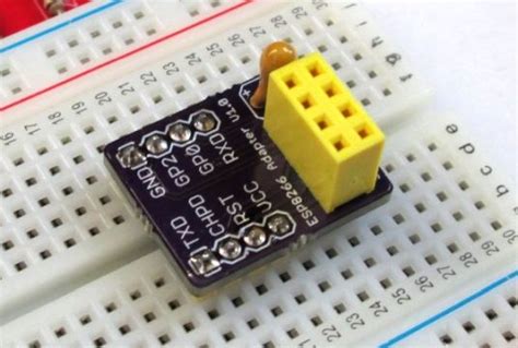 Esp8266 Wifi Module Esp 01 Adapter Breadboard Domoticx