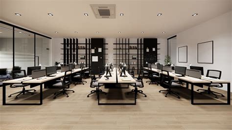 인테리어 빈 현대 로프트 오피스 오픈 공간 현대 사무실 영상 현대적인 개방형 컨셉의 로비 와 리셉션 공간 회의실 디자인 3d 렌더링 0명에 대한 스톡 사진 및 기타 이미지