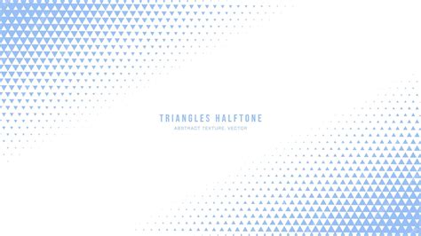 Premium Vector Triangle Halftone Geometric Pattern Tilted Border White Blue Abstract Background