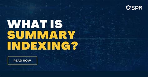 What Is Summary Indexing