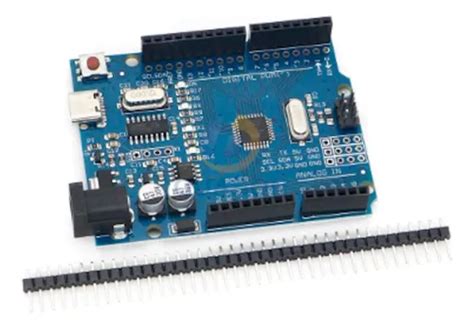 Placa Para Arduino Uno R3 Un Solo Chip Mejorada Tipo C Cuotas Sin Interés