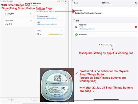 smartthings button no longer works and other errors connected things smartthings community