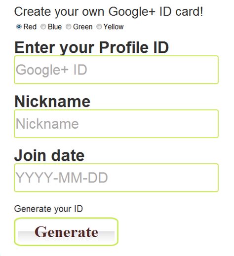 ICT News Desk Create Your Google Plus ID Card Make Fun