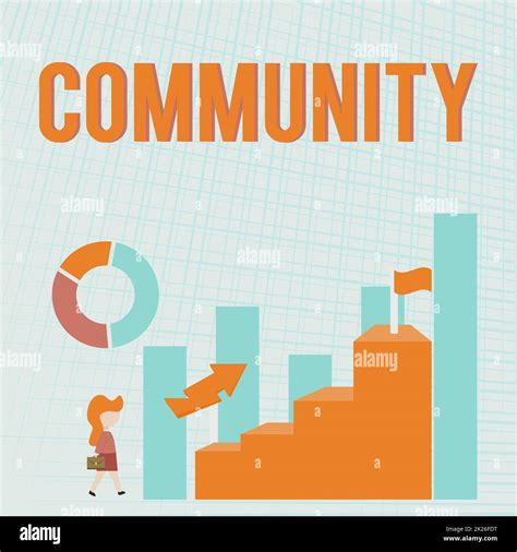 Hand Writing Sign Community Business Concept Specific Population With A Common Characteristics