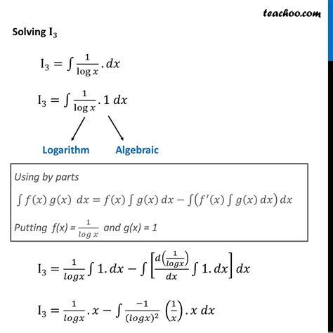 Example Evaluate Log Log X Log X Dx Examples