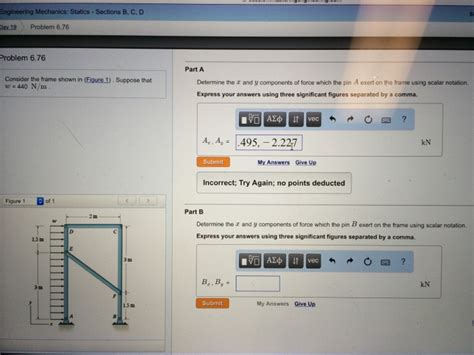Solved Consider The Frame Shown M Figure Suppose That W Chegg