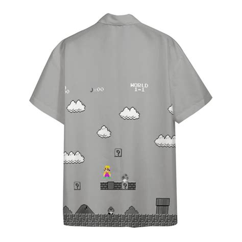 Gray 8bit Wario Custom Short Sleeves Shirt Gear Fandom