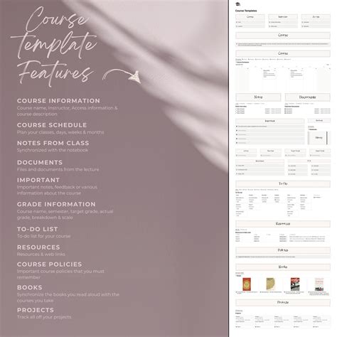 Notion College Template University Students Aesthetic Design For Girls Notion College Template University Students Aesthetic Design For Girls