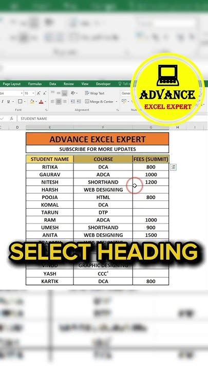 advance excel microsoft excel excel interview question shortsfeed excel computer youtube
