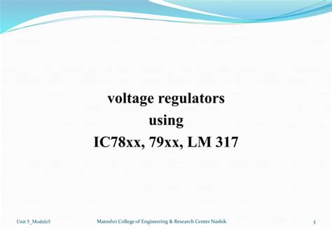 Module Voltage Regulator IC XX XX LM PPTX Technology Computing