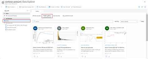 Share Your Notebooks With Azure Cosmos Db Public Notebooks Gallery
