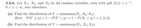 solved 3 3 6 let x1 x2 and x3 be iid random variables
