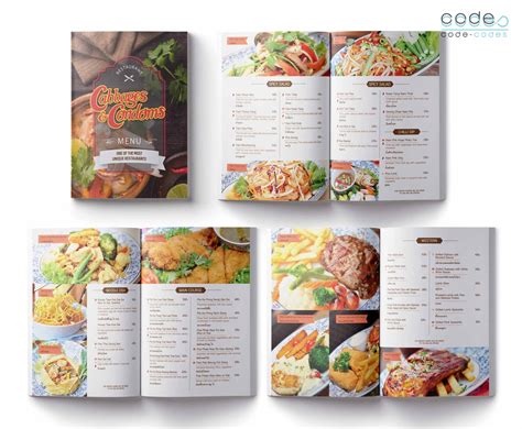 Code Codes รับออกแบบและผลิตเมนูอาหาร งานพิมพ์คุณภาพสูง Facebook