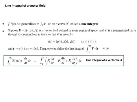 PPT Vector Integrals Line Integrals Surface Integrals Volume Integrals Integral Theorems
