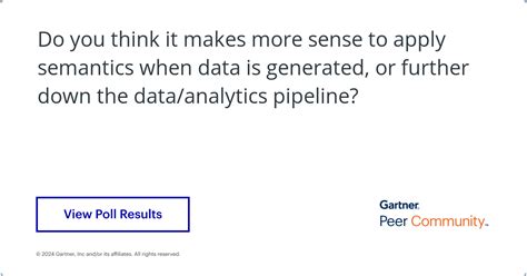 Do You Think It Makes More Sense To Apply Semantics When Data Is Generated Or Further Down The
