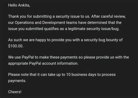 ankita jaiswal on linkedin bugbounty bughunting rewards 47 comments