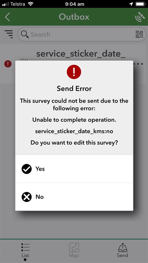 Survey123 Error When Sending Form With Required No Esri Community