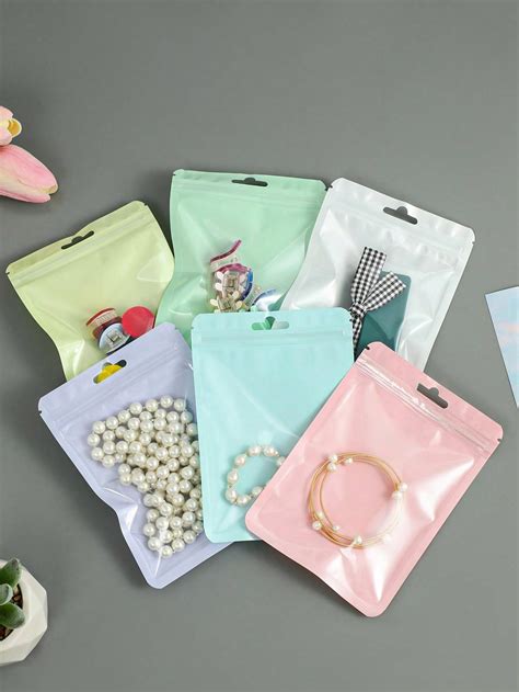 30pcspack Mix Color Macaron Closure Packing Bags For T Jewelry