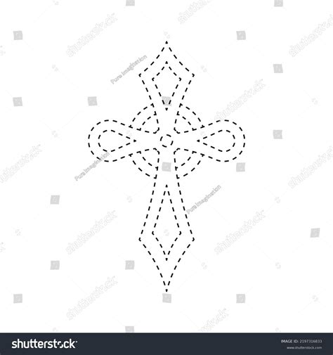 자녀를 위한 기독교 상호 추적 워크시트 스톡 벡터로열티 프리 2197316833 Shutterstock