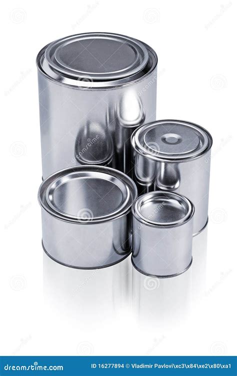 Cans With Different Sizes Stock Photo Image Of Isolated