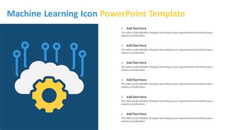 Machine Learning Icon Powerpoint Template Machine Learning Ppt