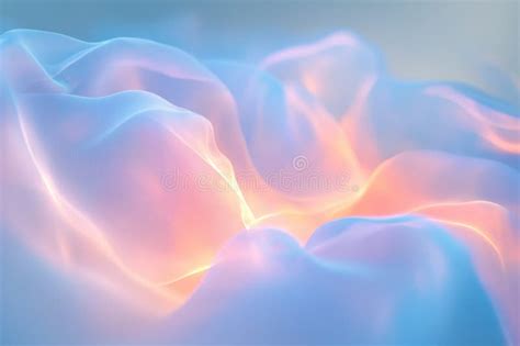 Soft Pastel Colors Create An Ethereal Effect In A Swirling Abstract Formation Stock Illustration