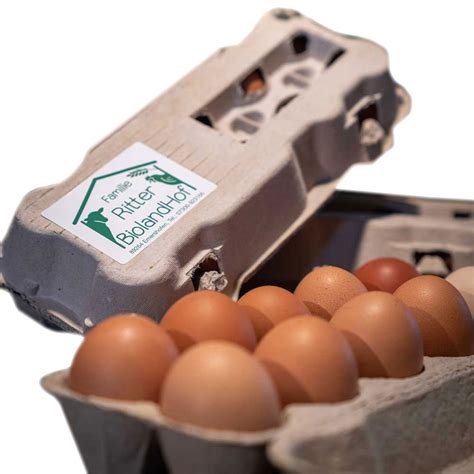 Bio Eier 10 Stück Familie Ritter Biolandhof