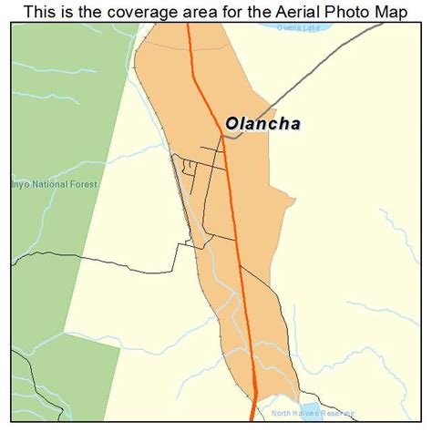 Aerial Photography Map Of Olancha Ca California