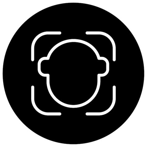 Premium Vector Face Scan Vector Illustration