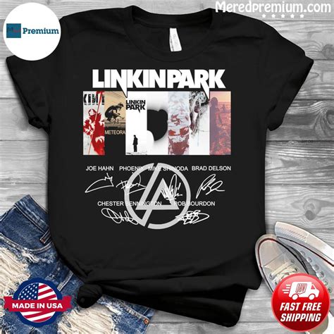 Linkin Park Band Members 2021 Signatures Shirt Hoodie Sweater Long