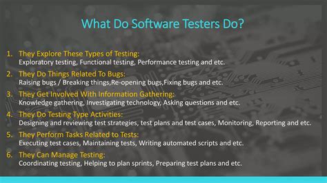 A Software Tester Ppt