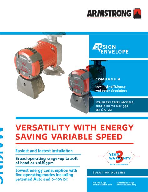 Design Envelope Compass H Circulator Armstrong Fluid Technology