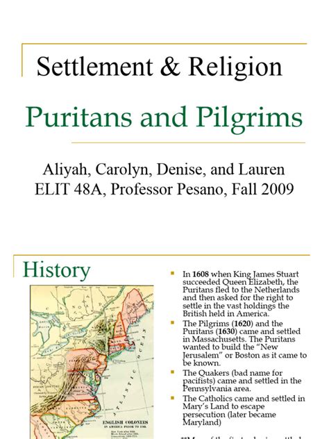 Pilgrims Vs Puritans Key Differences Pdf The Scarlet Letter