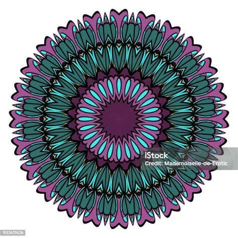 만다라 스타일 벡터 모양입니다 장식 름 장식입니다 꽃 디자인입니다 컬러 일러스트 레이 션 0명에 대한 스톡 벡터 아트 및 기타 이미지 Istock