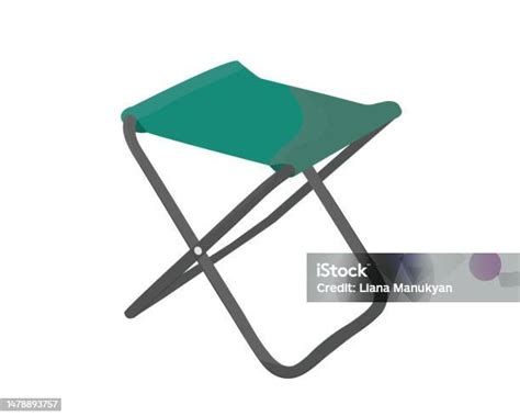 만화 스타일 접이식 대변 벡터 일러스트 레이 션 고립 된 개체 3차원 형태에 대한 스톡 벡터 아트 및 기타 이미지 3차원 형태 가구 관광 Istock