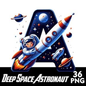Deep Space Astronaut Alphabet Space Font Deepspace Letters Png Astronaut Alphabet Png Font PNG