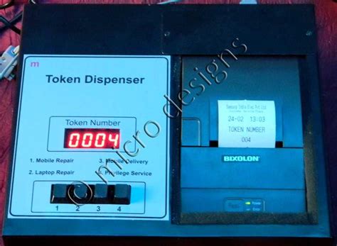 Micro Designs Token Dispenser Token Printer