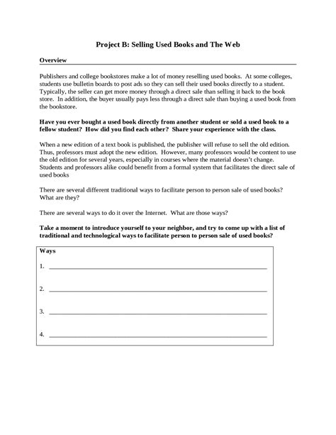 Selling Used Books And Web Project Notes Csis 116 Docsity