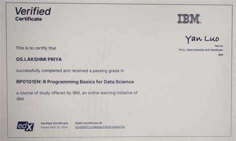 Gs Lakshmi Priya On Linkedin Completed Edx Course Developing Skills In And Enhancing Knowledg In