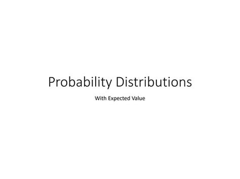 Chapter 1 Random Variables And Probability Distributions Pptx