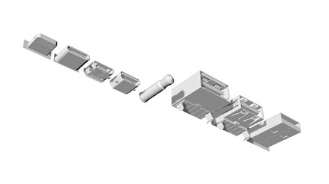Data Cable Interface Accessories 3d Model