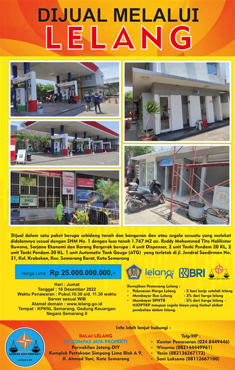 Lelang Asset Bri 22 01 Kompas Jaya Properti