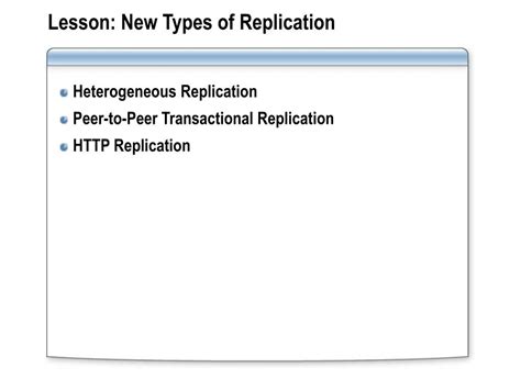 Ppt Module 9 Sql Server 2005 Replication Powerpoint Presentation