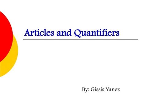 Quantifiers Pdf