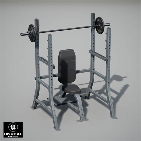 3d Shoulder Press Bench Model Turbosquid 2278540