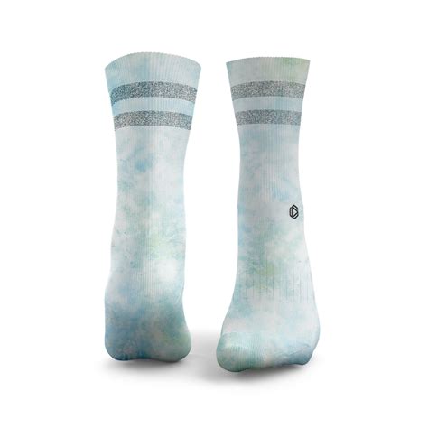 Reflective 2stripe Tie Dye Reflective 2stripe Socks Berry Blue