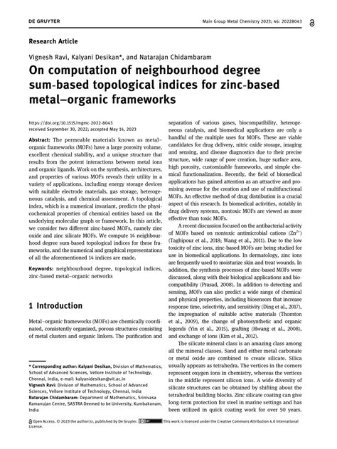 Pdf On Computation Of Neighbourhood Degree Sum Based Topological