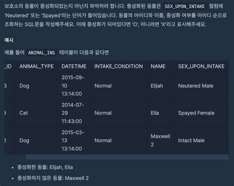 Sql 문제 중성화 여부 파악하기